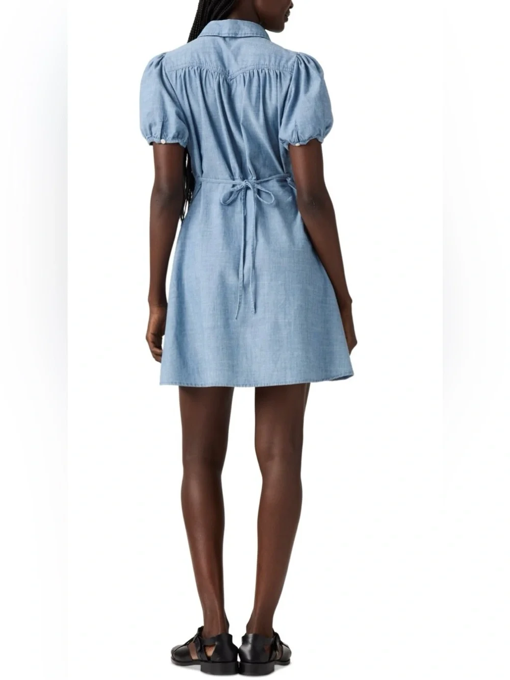 Levi's | Dresses | Nwt Levis Lea Mini Dress Light Blue Buttonfront ...